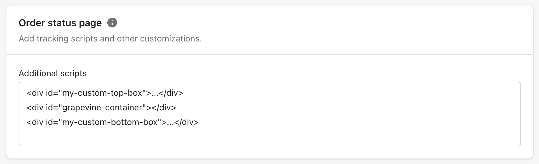 Specifying the position of the survey within your Additional Scripts ...